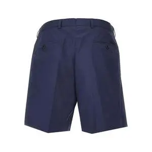 Prada Cotton Poplin Shorts With Front Dart