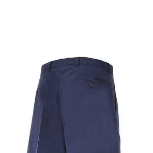 Prada Cotton Poplin Shorts With Front Dart