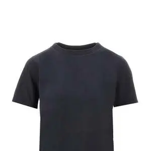 Emporio Armani Short Sleeve T-shirt With Logo Embroidery - Blue