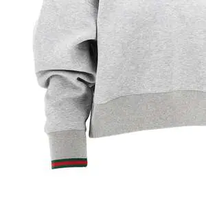 Gucci V-neck Sweatshirt With Web Trim