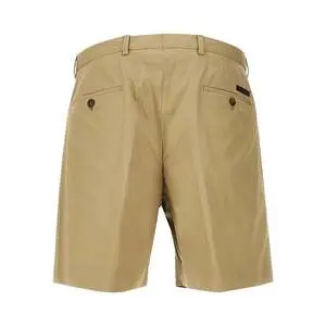 Prada Cotton Poplin Shorts With Front Dart