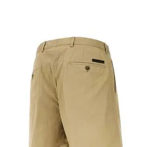 Prada Cotton Poplin Shorts With Front Dart