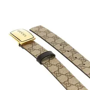Gucci Gg Supreme Belt - Beige