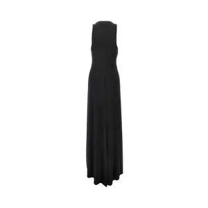 Victoria Beckham Sleeveless Jersey Maxi Dress With Slits