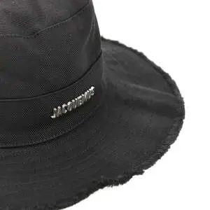 Jacquemus Le Bob Artichaut Cotton Gabardine Bucket Hat - Black