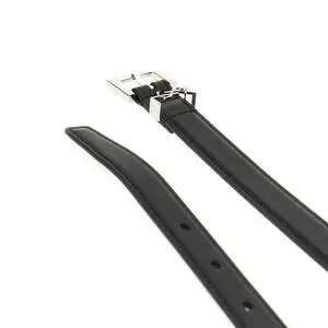 Saint Laurent Detail Leather Belt - Black