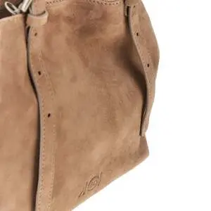 AUTENTICA 504 Suede Leather Small 'galatea' Bag