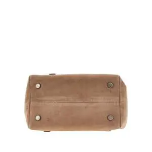 AUTENTICA 504 Suede Leather Small 'galatea' Bag