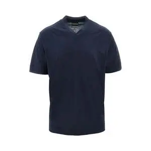 Emporio Armani Cotton And Silk-blend Short-sleeved T-shirt