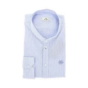 Etro Cotton Hirt With Triped Motif - Blue