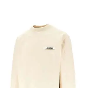 Jacquemus Grosgrain Crewneck Sweatshirt - Beige