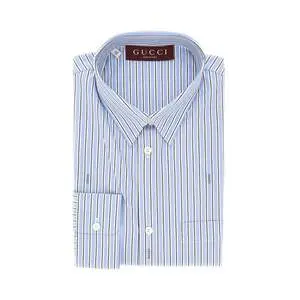 Gucci Striped Cotton Poplin Shirt