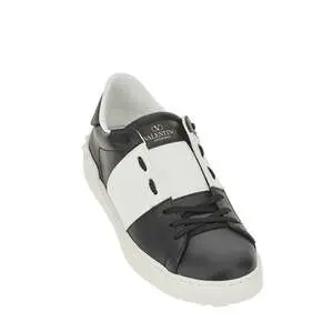 Valentino Garavani Open" Leather Sneakers With Studded Heel
