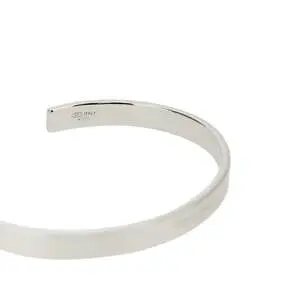 MAISON MARGIELA Engraved Logo Sterling Cuff Bracelet