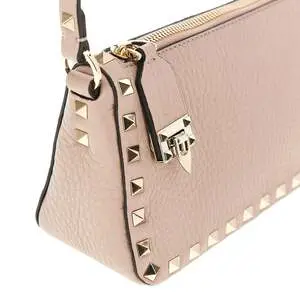 Valentino Garavani Rockstud" Grained Leather Small Bag