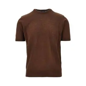 DRUMOHR Linen-blend Knitted T-shirt