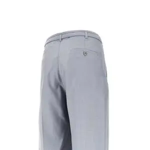 LEMAIRE Lemiare Wool-blend Belted Tailored Straight-leg Pants