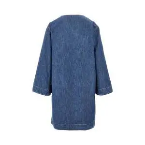 Valentino Garavani Denim Mini Dress With V Gold Detail
