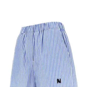 MSGM Striped Poplin Shorts