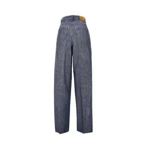 Bottega Veneta Denim-effect Wool-blend Jacquard Pants - Blue