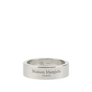 MAISON MARGIELA Engraved Logo Ring - Silver