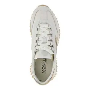 Moncler Pacey2 Leather And Canvas Sneakers - White