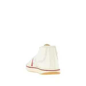 Bottega Veneta Eliot Canvas High Top Sneakers - White