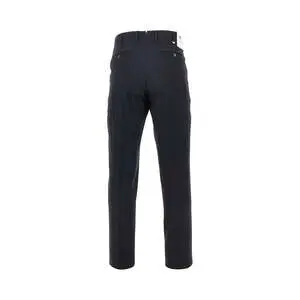 PT TORINO Super 130's Wool Union Fit Tapered Pleated Trousers - Blue