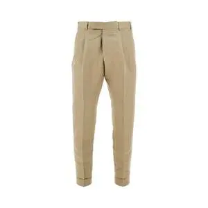 PT TORINO Cotton And Linen Rebel Fit Tapered Leg Pants