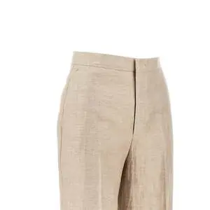 Tagliatore Adrianne' Linen-blend Tailored Suit - Beige
