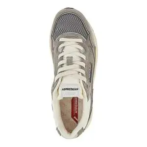AUTRY Hyperway Suede Leather And Mesh Lace-up Sneakers - Grey