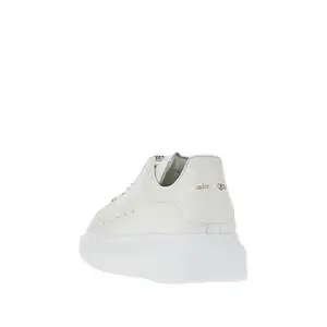 Alexander McQueen Oversized Sole Leather Sneakers - White