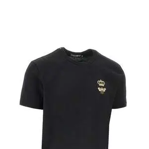 Dolce & Gabbana Bee And Crown Embroidery T-shirt