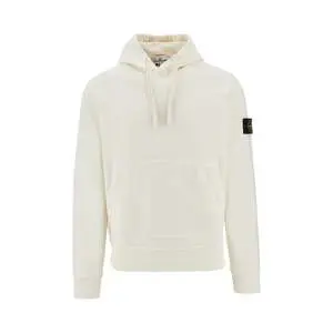 Stone Island Organic Cotton Hoodie - White