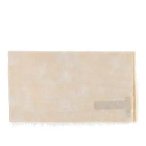 Emporio Armani Viscose And Linen-blend Scarf - Beige