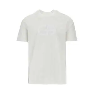 Emporio Armani Logo Print Lyocell-blend T-hirt