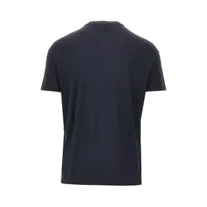 Emporio Armani Eagle Embroidery Modal-blend T-hirt - Blue