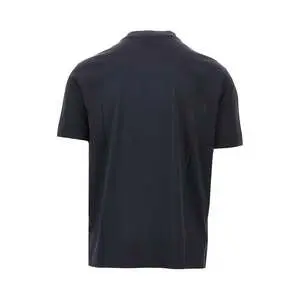 Emporio Armani Printed And Embroidered Lyocell-blend T-hirt