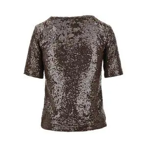 P.a.r.o.s.h Sequin Embroidered Tulle Top