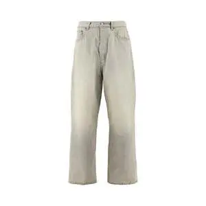 HAIKURE Pearl Wash Wide Leg Jeans - Grey