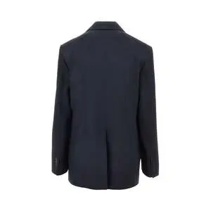P.a.r.o.s.h Raisa Oversized Linen-blend Jacket - Blue