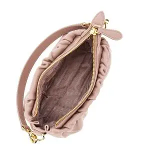 Prada Gathered Nappa Leather Bag