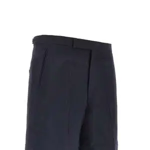 Prada Creased Effect Light Mohair Shorts - Blue