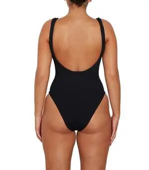 Hunza G Domino One Piece Swimsuit - Black