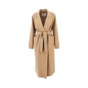 Max Mara Midi Camel Wool Coat