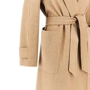Max Mara Midi Camel Wool Coat