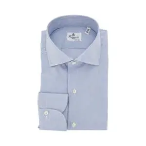 FINAMORE 1925 Milano' Cotton Shirt - Blue