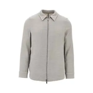 Emporio Armani Waffle Jersey Zip Jacket