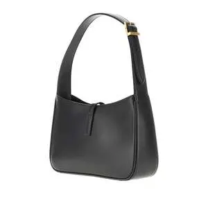 Saint Laurent Le 5 À 7 Smooth Leather Hobo Bag With Hook Closure - Black