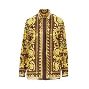 Versace Barocco Silk Shirt - Red